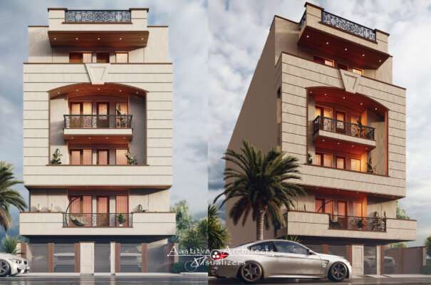20 Best 3D Elevation For Façade Design - Aastitva