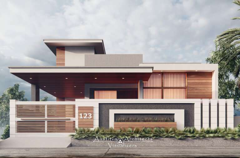 24 Most Beautiful House Front Designs Ideas of 2021. - Aastitva