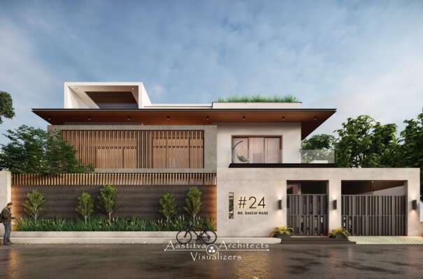 24 Most Beautiful House Front Designs Ideas of 2021. - Aastitva