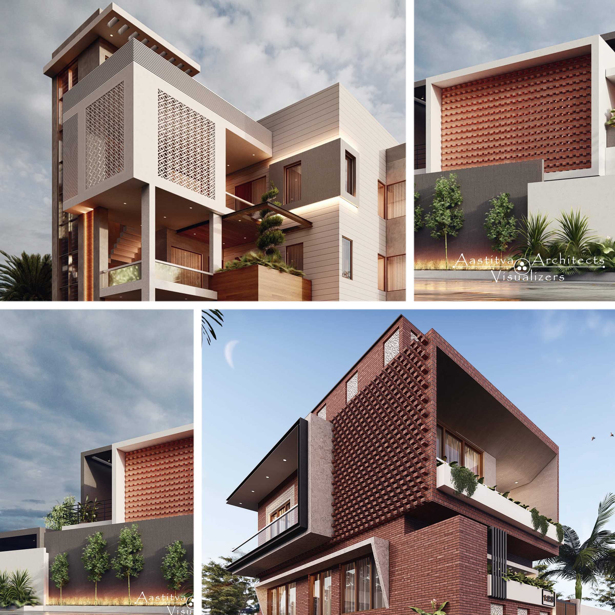 Modern House Elevation Design From Triangle Visualizer Team