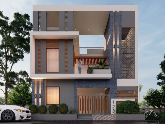 24 Most Beautiful House Front Designs Ideas of 2021. - Aastitva